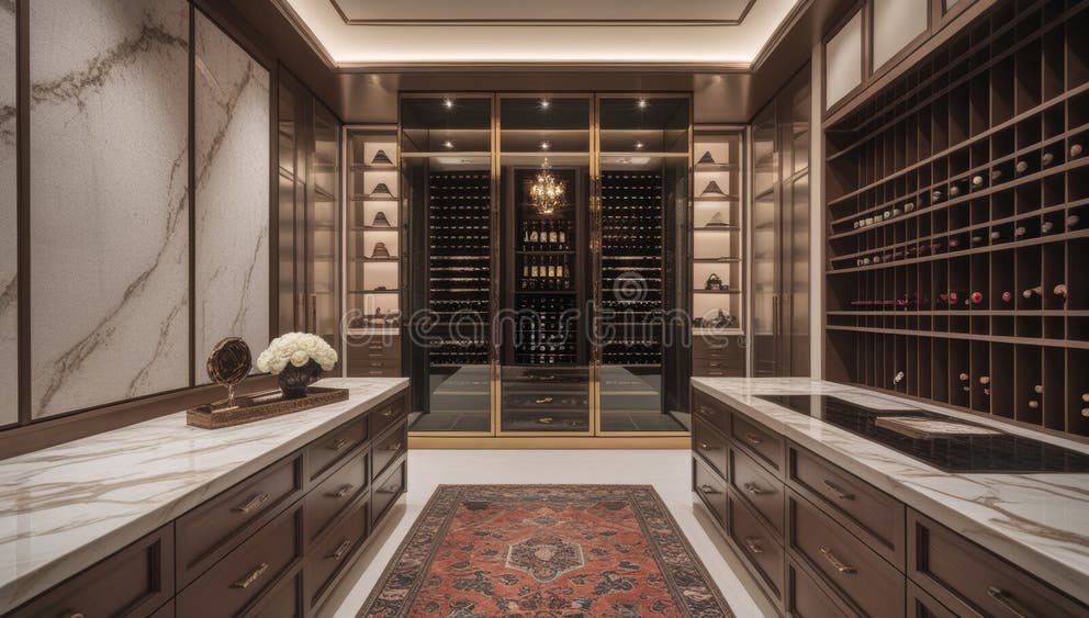 Exquisite Luxury Wine Cellar Design with Custom Shelving and Display ...