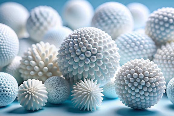 Stunning Macro Closeups of Pristine White 3D Objects Detailed Textures ...
