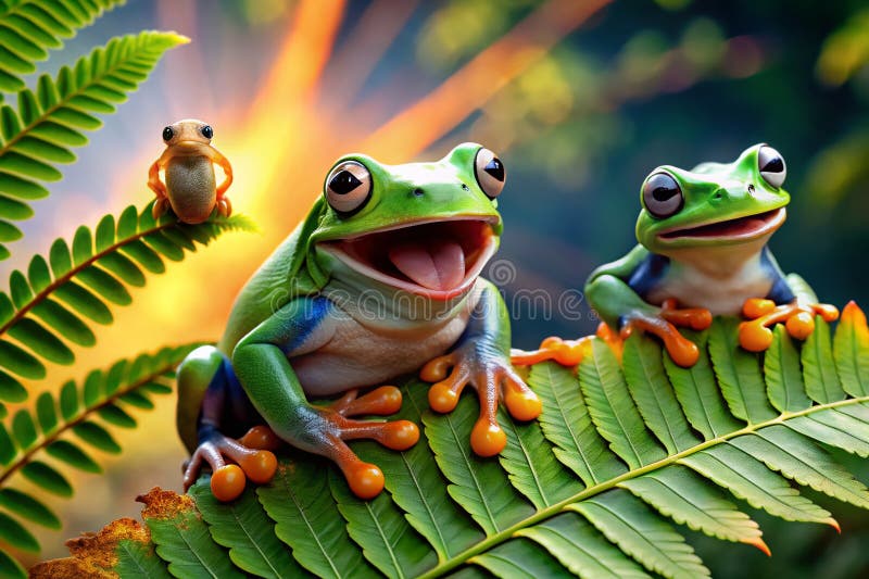 A Stunning Macro Exploration of Diverse Tree Frog Species Laughing ...