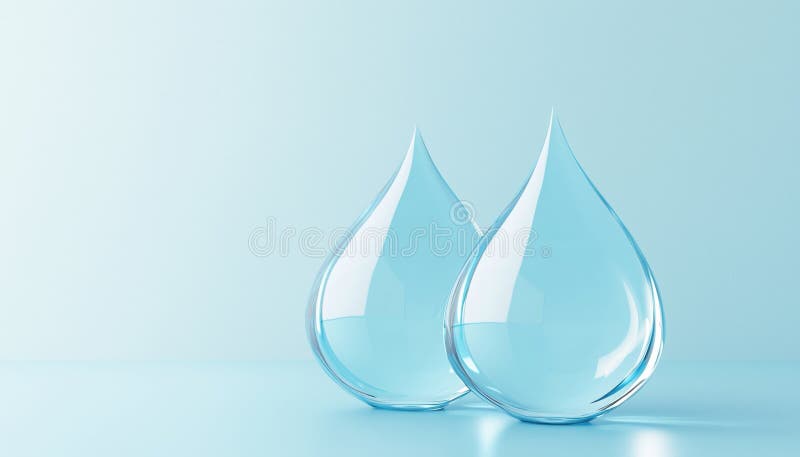 Stunning Macro Image of Rain Water Drops on Blue Surface with Mirror ...