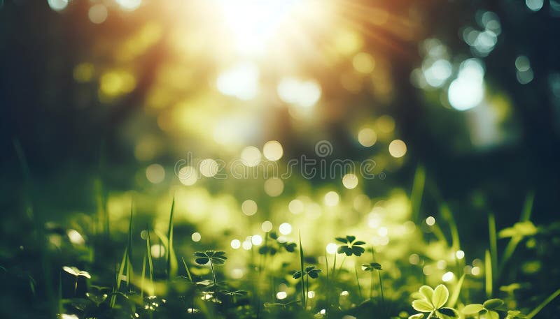 Stunning Macro Photograph of Clover Plants Shot with Dramatic ...