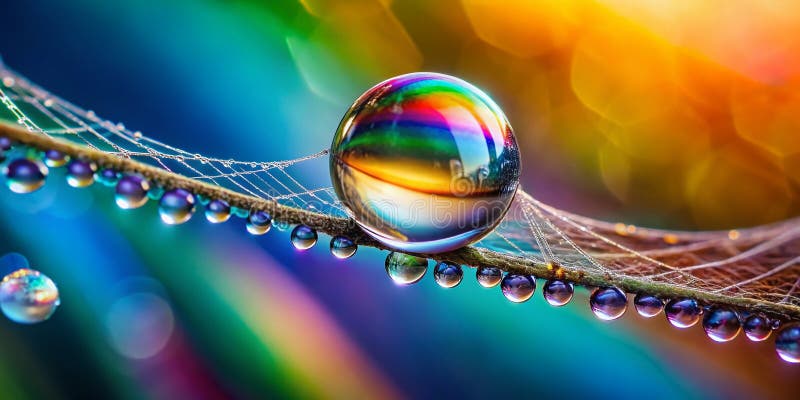 A Stunning Macro Photography Capture Rainbow Diffraction within a ...