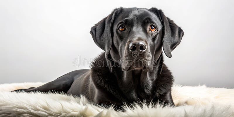 A Stunning Macro Portrait of a Black Labrador Retriever Captured with ...