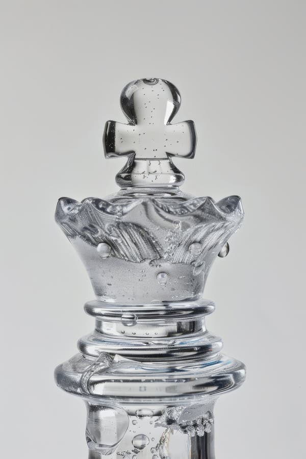 Regal Queen Chess Piece Close-Up Stock Illustration - Illustration of ...