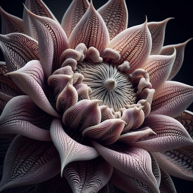 A Stunning Macro View of a Delicate Intricate Flower with a Focu Stock ...