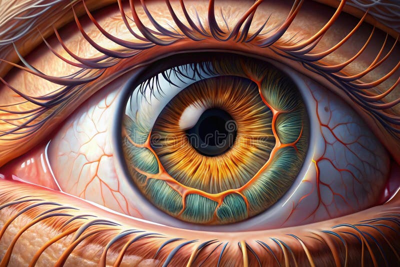 Stunning Macro View of Human Eye with Radiant Iris Patterns and ...