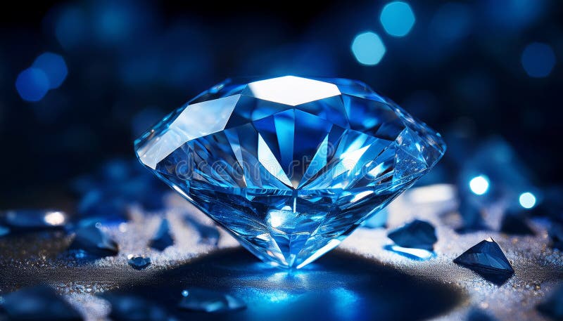 Macro Photography Captures the Enchanting Glow of a Blue Diamond with ...