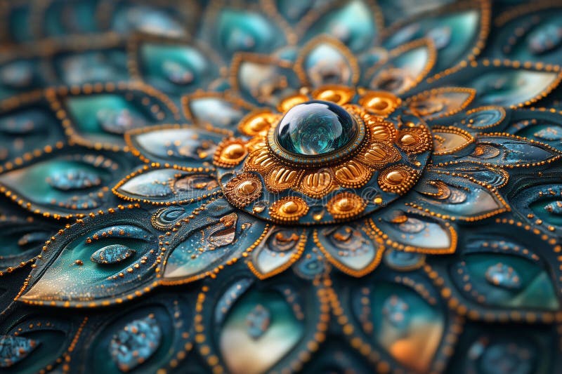 An Intricate Mandala Design Showcasing Vibrant Colors and Delicate ...