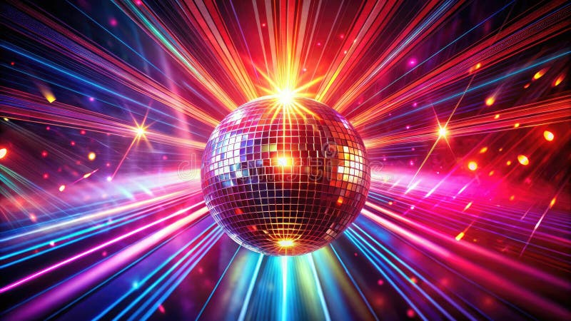 Stunning Medium VioletRed Disco Ball Light Patterns Radiant Reflections ...