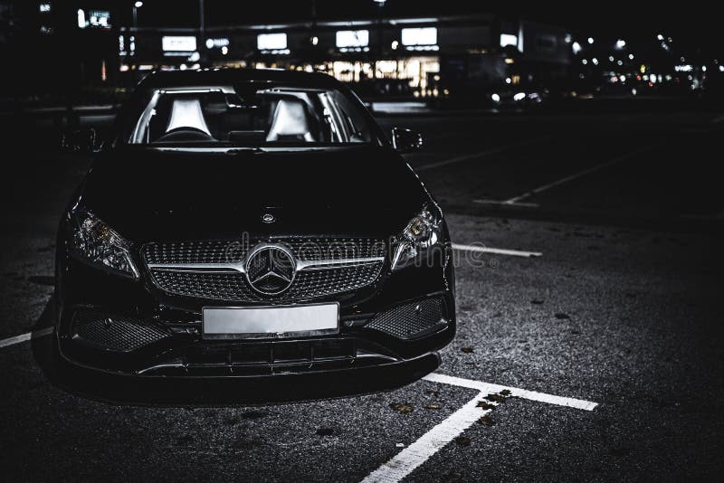 Mercedes A200d Engineered by AMG Night Front End Editorial Photo ...