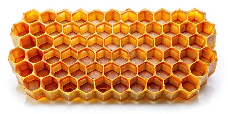A Stunning Microscopic View of Honeycomb Cells Detailed Hexagonal ...