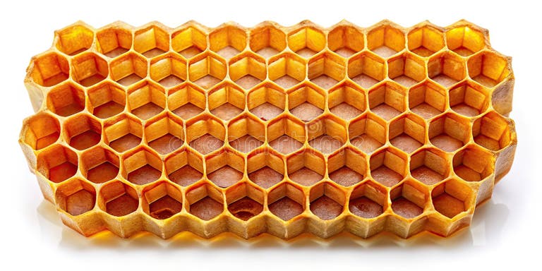 A Stunning Microscopic View of Honeycomb Cells Detailed Hexagonal ...