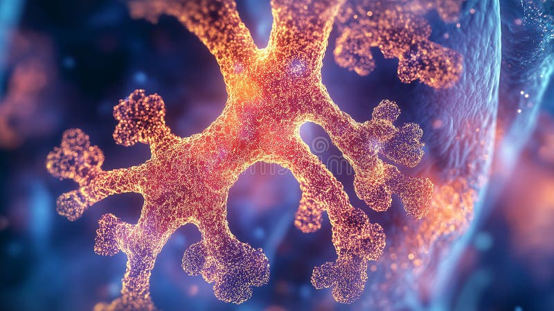 A Stunning Microscopic View of a Neuron, Capturing Its Intricate ...