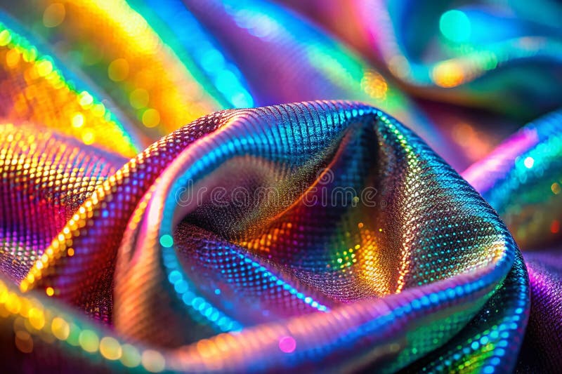 Stunning Miniature TiltShift Photography of Iridescent Fabric a CloseUp ...