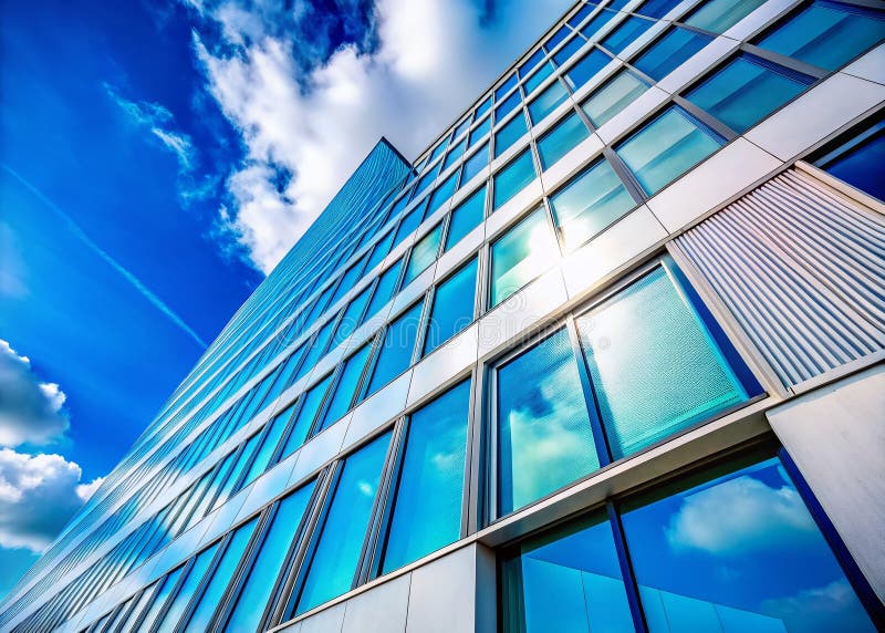 Stunning Minimalist Architecture a LowAngle Perspective of a Modern ...