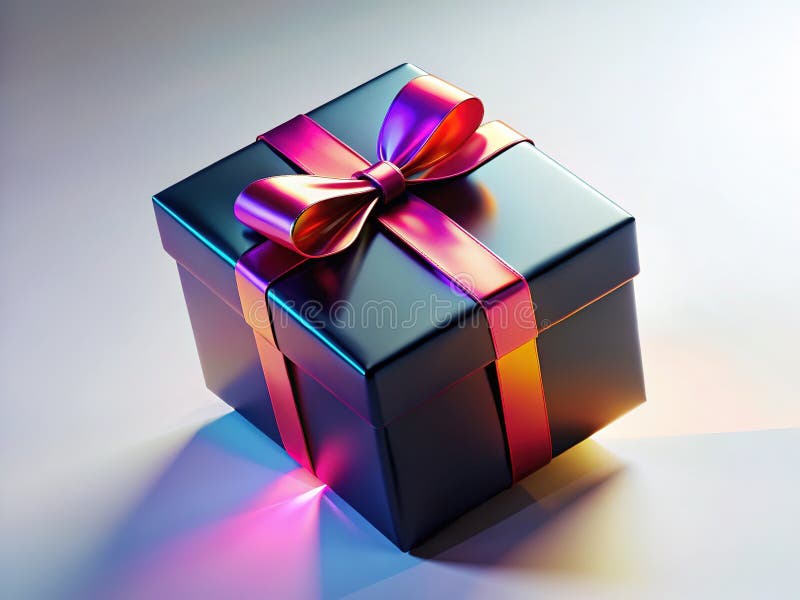 Stunning Minimalist Black Gift Box Mockup Floating Design Element for ...