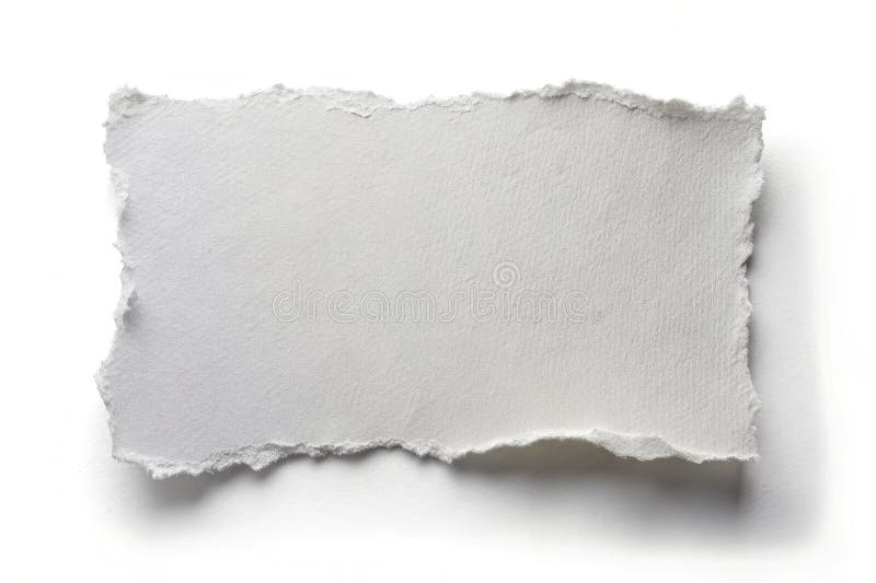 Stunning Minimalist Ripped White Paper Background Isolated Sharp and ...