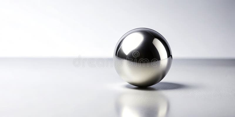 A Stunning Minimalist Silver Sphere Elegant Simplicity Modern ...