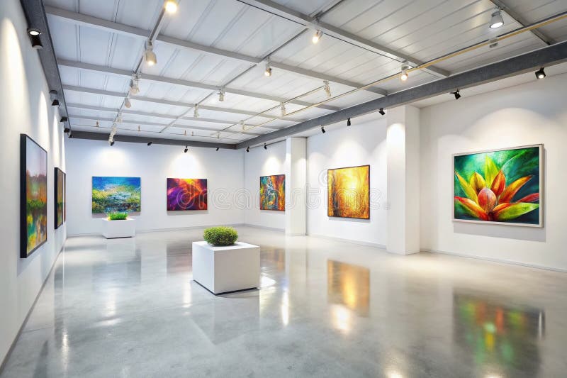 A Stunning Minimalist White Gallery Space Modern Art Empty Room and the Rule of Thirds for ...