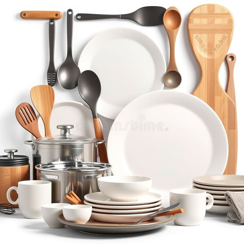 Modern Kitchenware Mockup Set Versatile Designs for Branding Product ...