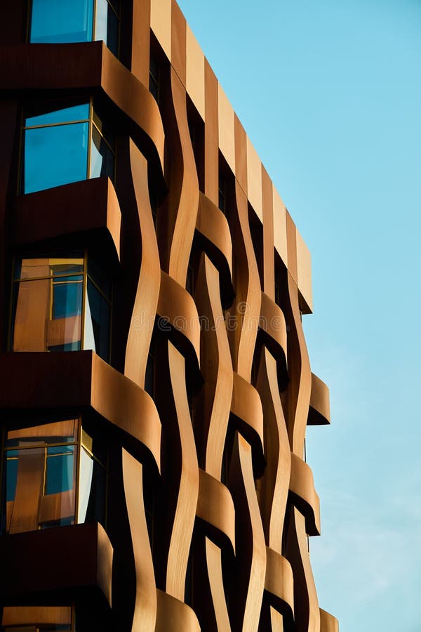 Modern Architectural Design Featuring a Unique and Striking Textured ...