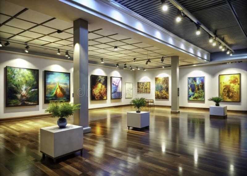 A Stunning Modern Art Gallery Experience Contemporary Design Bright ...