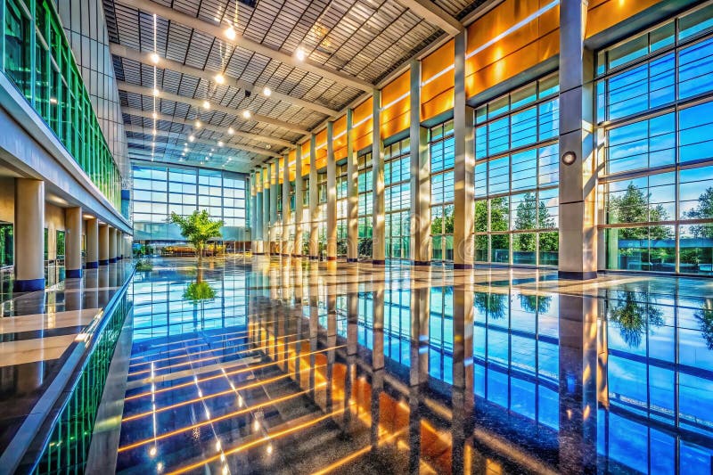 Stunning Modern Convention Center Interior Design a Showcase of Bright ...