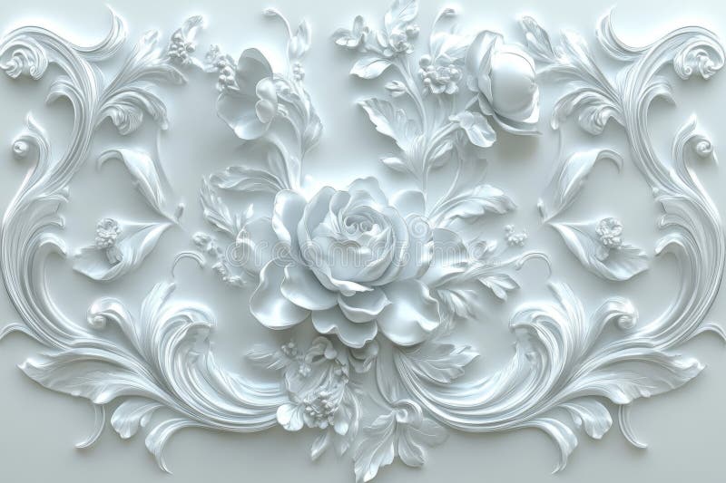 Stunning Modern 3d Relief Wallpaper Mural Stock Photos - Free & Royalty ...