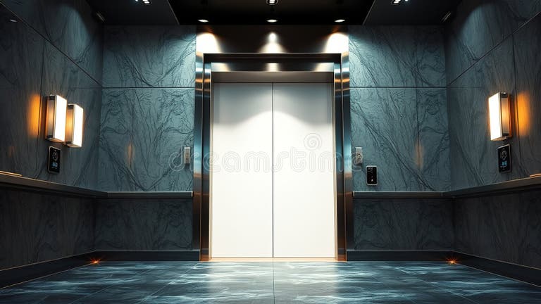 A Stunning Modern Elevator Blank Canvas for Interior Design Inspiration ...