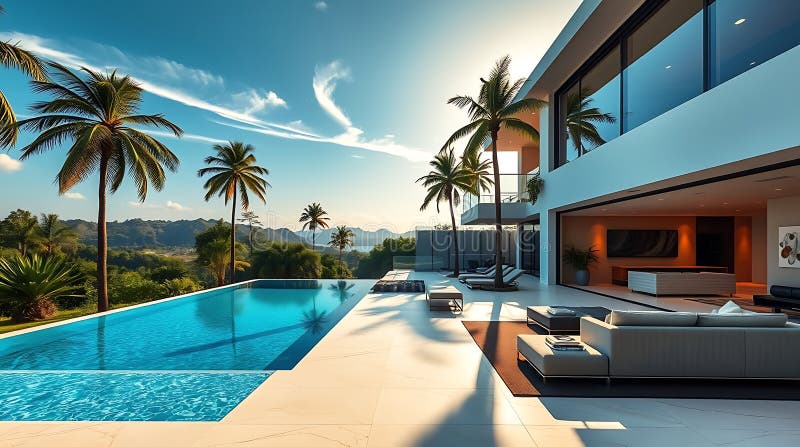 A Stunning Modern Luxury Villa with a Large Infinity Pool is ...