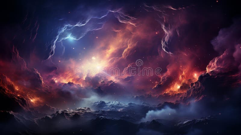 Stunning Modern Space Nebula Art with Precise Details and High ...