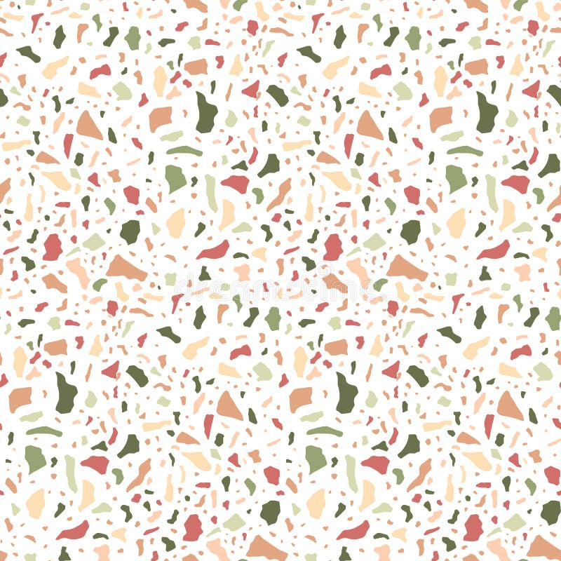 Modern Terrazzo Stone Texture Seamless Pattern Design Stock Vector ...