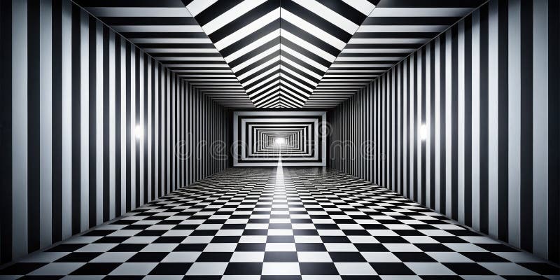 Stunning Monochrome Illusion Design Background a Captivating ...