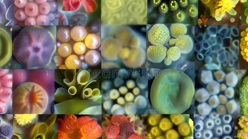 A Stunning Montage of Various Microscopic Images of Pollen Grains ...