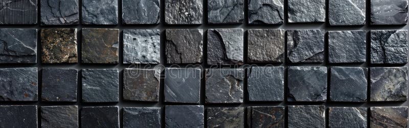 Anthracite Stone Mosaic Tiles Texture for Concrete and Cement ...