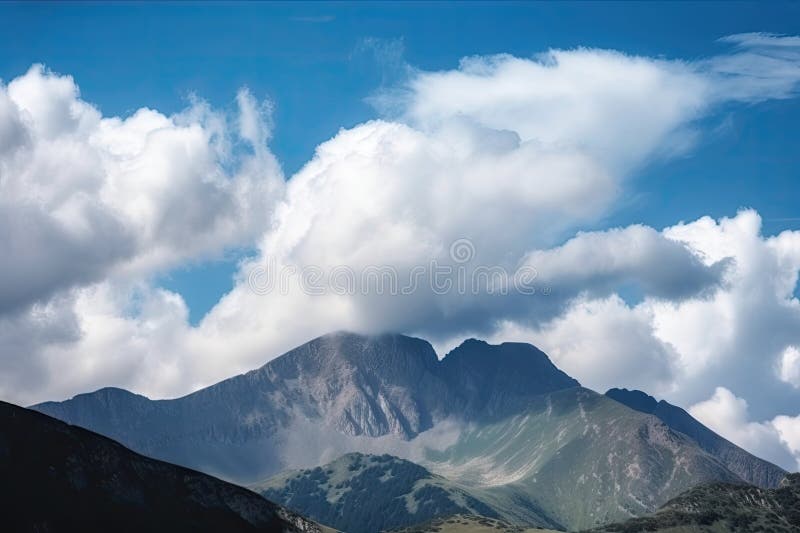 Stunning Mountain Range Passing Clouds Blue Sky Stock Photos - Free & Royalty-Free Stock Photos ...