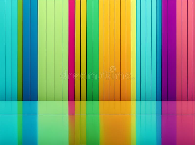 Stunning Multi Colored Layers on Wall, Abstract CYMK Colors Stock ...