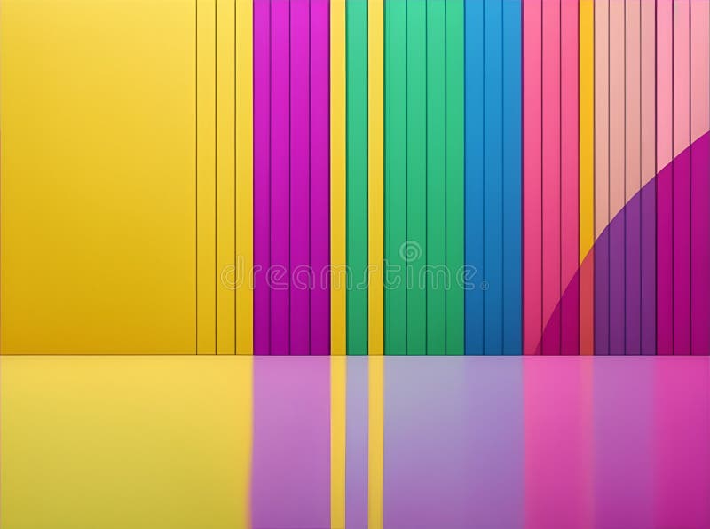Stunning Multi Colored Layers on Wall, Abstract CYMK Colors Stock ...