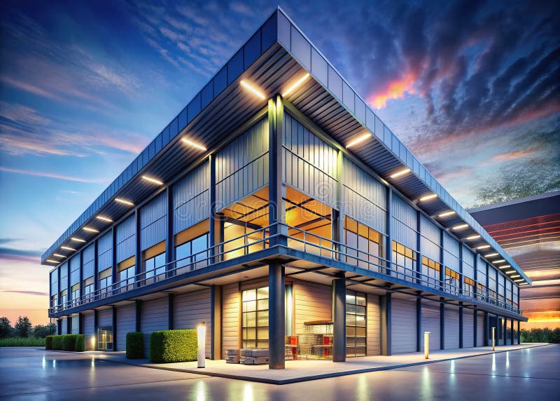 Stunning MultiLevel Steel Structure Logistics Warehouse Modern Design ...