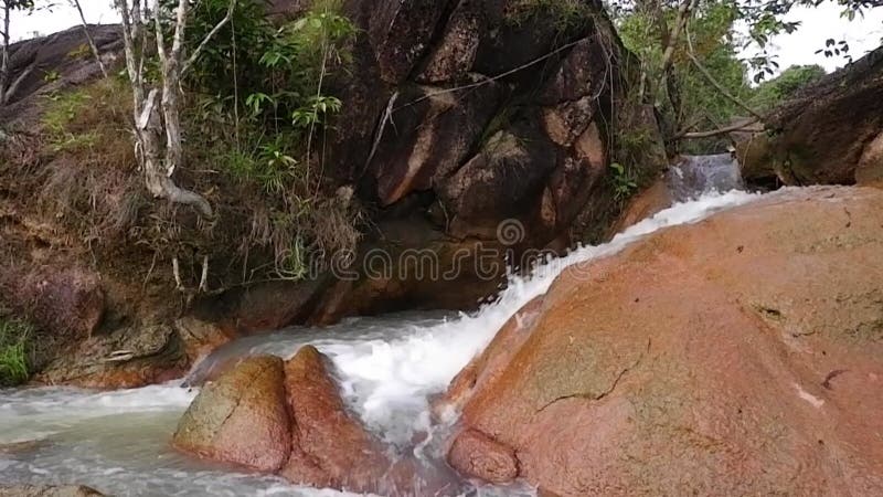 Fresh River Flowing in the Mountains with Big Rocks during the Day ...