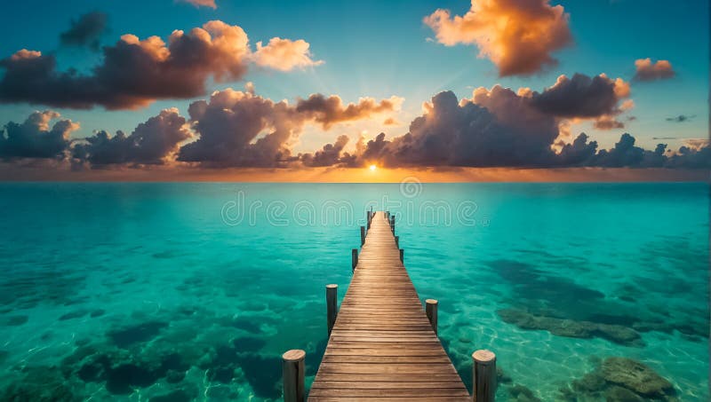 Stunning Beautiful, Vacation Nature Florida Stock Illustration ...