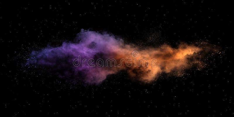 Stunning Nebula Cosmic Dust and Gas in Space Stock Illustration ...