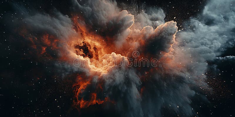 Stunning Nebula Image: a Cosmic Cloud of Gas and Dust Stock ...