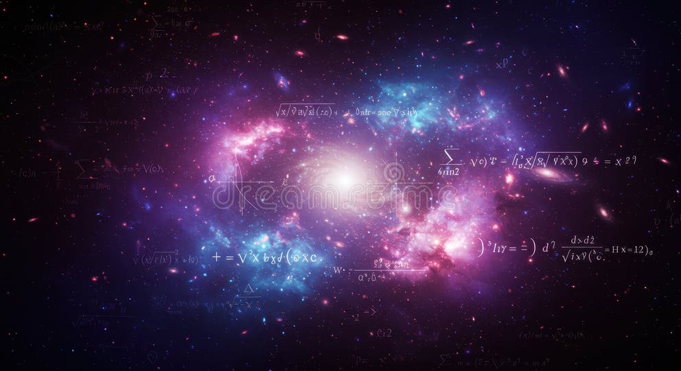 Stunning Nebula Image with Mathematical Equations, a Visual ...