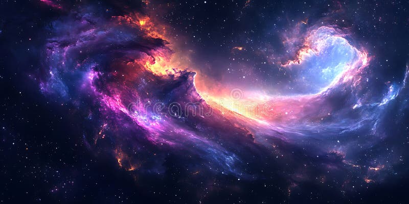 Stunning Nebula Space Background: Cosmic Wallpaper Image Stock ...