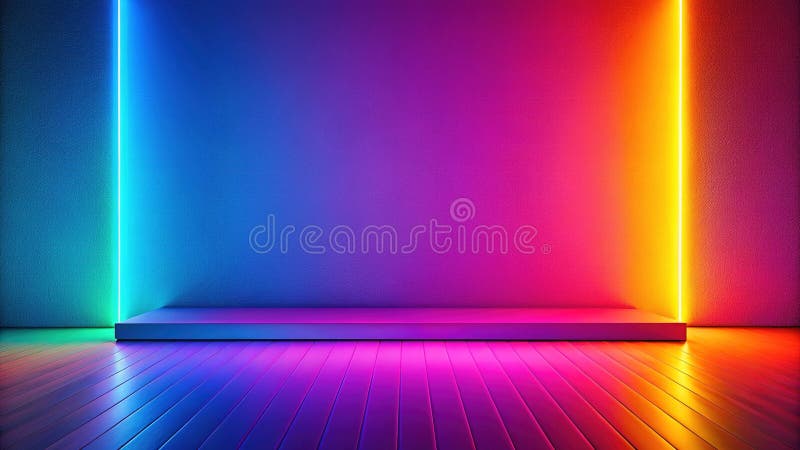 Stunning Neon Gradient Background a Vibrant Minimalist Design Element ...