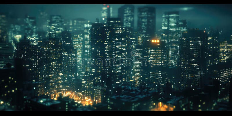 Stunning Night Cityscape HighResolution Urban Background Stock ...