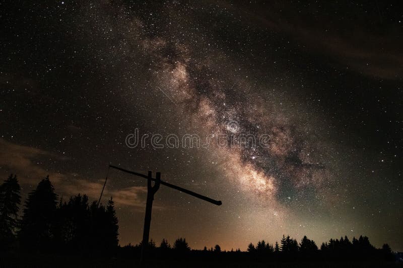 Stunning Night Sky is Illuminated by the Bright, Milky Light of the ...