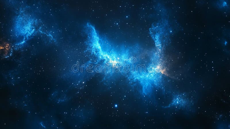 Stunning Night Sky with Starry Cosmos and Nebulae, Featuring Deep Black ...