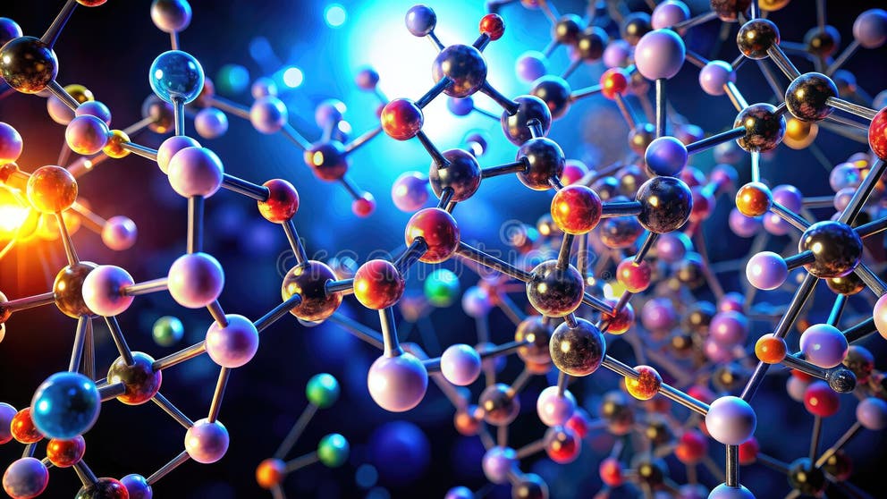 A Stunning NightTime Visualization of a Complex 3D Protein Molecule ...